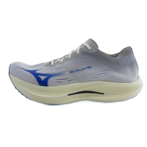 【中古】未使用品 ミズノ タグ付き ウエーブリベリオンプロ ナチュラル スニーカー ホワイト ブルー 28cm ■GY51