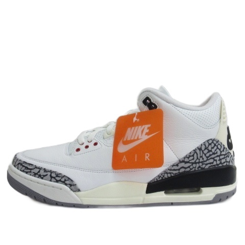 【中古】未使用品 ナイキ NIKE AIR JORDAN 3 RETRO エアジョーダン3 レトロ スニーカー DN3707-100 27.5cm ■GY51