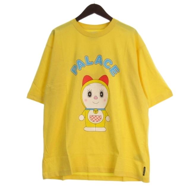 【中古】パレス Palace × ドラえもん ドラミちゃん Tシャツ カットソー 半袖 プリント イエロー XL メンズ