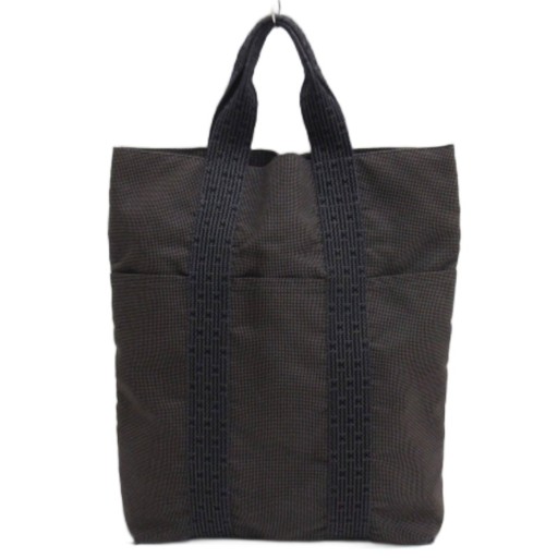 【中古】エルメス HERMES エールライン カバス トートバッグ フランス製 ブラウン系 メンズ レディース
