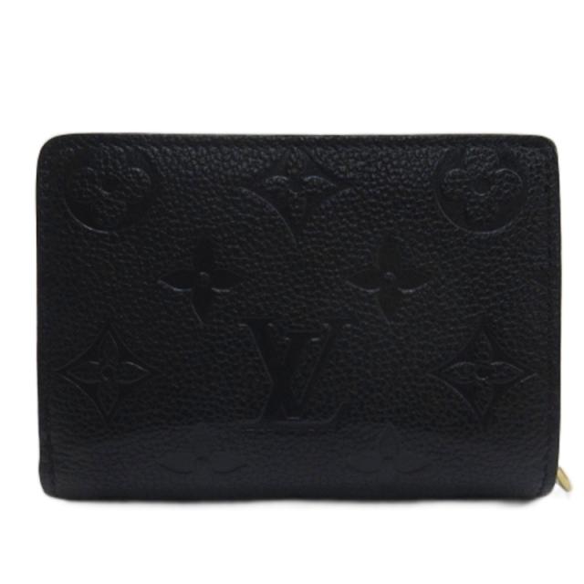 【中古】ルイヴィトン LOUIS VUITTON アンプラント ポルトフォイユ クレア 二つ折り財布 M80151 ノワール ☆AA★ レディース