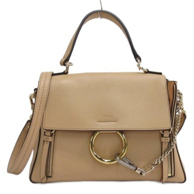 【中古】クロエ CHLOE フェイデイ ショルダーバッグ ハンド 2WAY ベージュ レディース