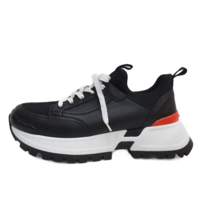 【中古】エルメス HERMES JUMPY ジャンピー  スニーカー イタリア製 ブラック 42.5 27.5cm ☆AA★ メンズ