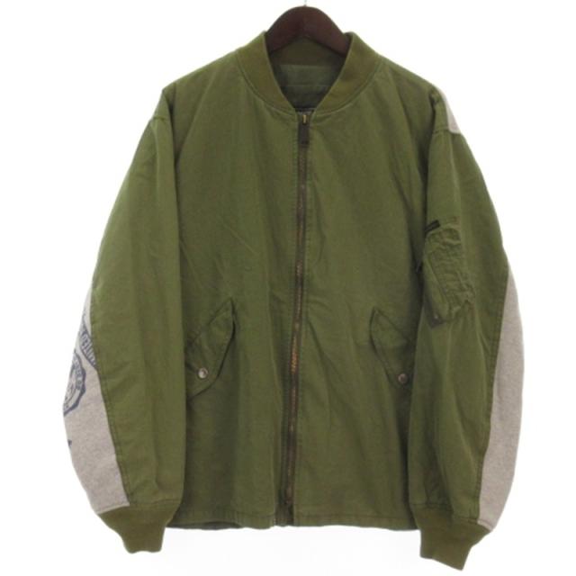 【中古】ヒステリックグラマー HYSTERIC GLAMOUR CLASSIC L-2B 再構築 ジャケット ブルゾン 切替 02241AB10 カーキ L