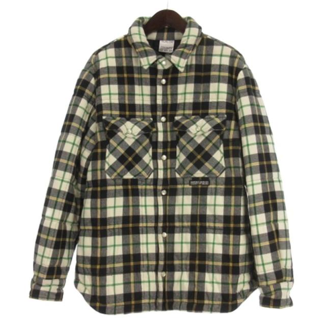 【中古】マルセロバーロン マルセロブロン チェック 中綿ジャケット CMEA160F21FAB001 オフホワイト L メンズ