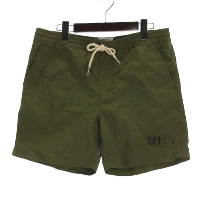 【中古】WHR Western Hydrodynamic Research ナイロン ショーツ ショートパンツ MWHR22S5002 カーキ 2 メンズ