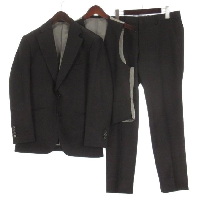 【中古】T-mayk VITALE BARBERIS CANONICO セットアップ スーツ 3ピース ジャケット ベスト パンツ ブラック  メンズ