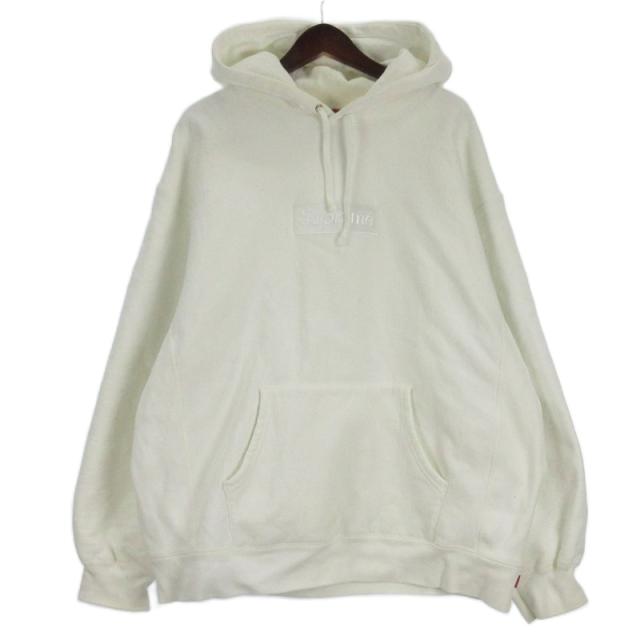【中古】シュプリーム SUPREME 23AW Box Logo Hooded Sweatshirt ボックスロゴ パーカー スウェット 裏起毛 ホワイト XL ☆AA★ メンズ