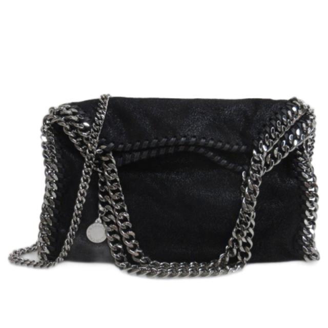 【中古】ステラマッカートニー STELLA McCARTNEY ファラベラ ショルダーバッグ W9132 ブラック レディース