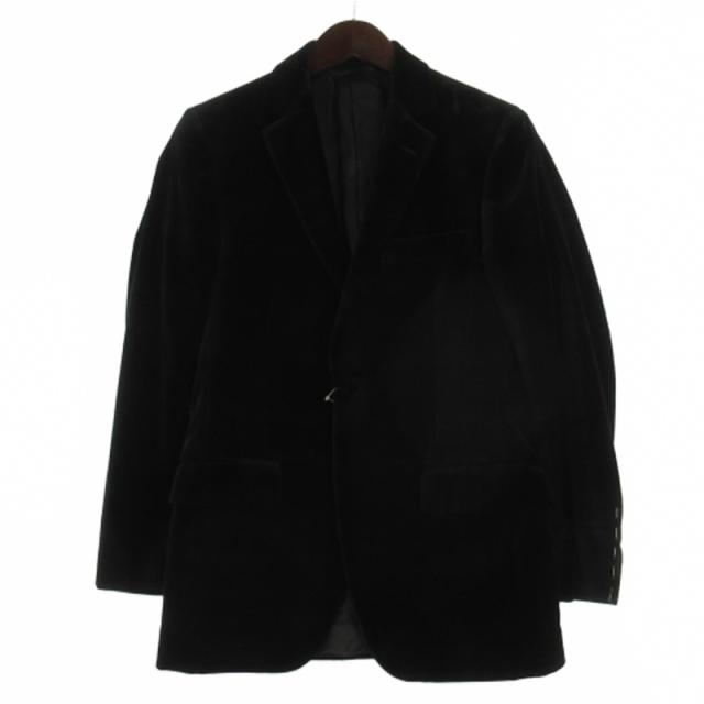 【中古】ブルックスブラザーズ 1818 Fitzgerald チェック ベロア テーラードジャケット ダークグリーン 36 メンズ