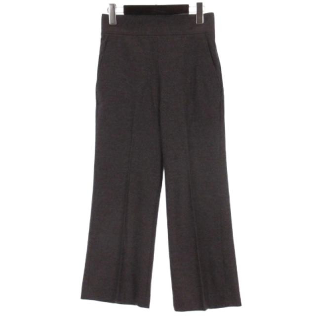 【中古】カオス CHAOS セミフレアパンツ ウール混 グレー系 36 レディース