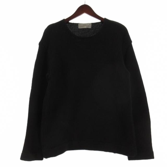 【中古】コムデギャルソンオム COMME des GARCONS HOMME 厚手 ニット セーター ウール HN-070220 AD1997 ブラック