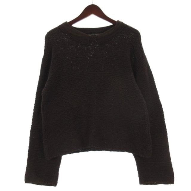 【中古】コムデギャルソンオムプリュス COMME des GARCONS HOMME PLUS 透かし編み ニット セーター PN-100010 AD1994 ブラウン メンズ