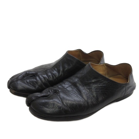 【中古】メゾンマルジェラ 22 Maison Margiela 22 足袋 タビ シューズ スリッポン S57WR0051 ブラック 44 29cm メンズ