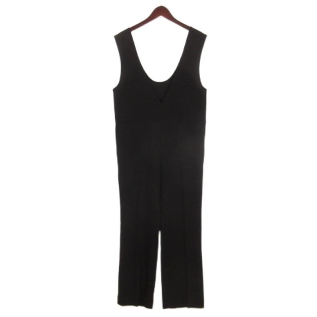 【中古】ウィムガゼット Whim Gazette ダブルフェイスサロペット パンツ オールインワン WGZ1031209A0018 ブラック F