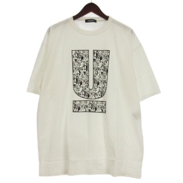 【中古】アンダーカバー UNDERCOVER グラフィック プリント Tシャツ カットソー 半袖 UC1E9811-1 ホワイト 5 メンズ