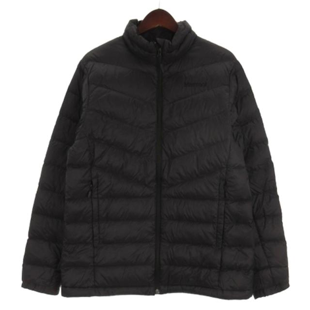 【中古】マーモット MARMOT 750フィル パワーエイブル ダウンジャケット ジップアップ MTFW25MDW011 ブラック L メンズ