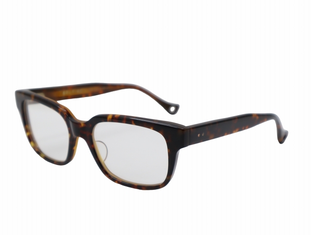 【中古】DITA SOURIRE フルリム スクエア 伊達メガネ アイウェア 49□17-142 BROWN ブラウン DRX-3023B-49 メンズ