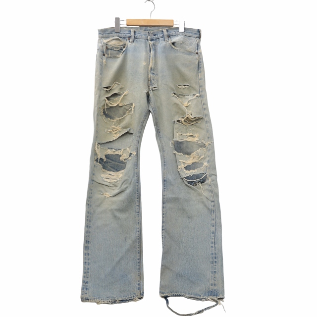 【中古】リーバイス Levi's 501 80's 刻印524 エルパソ工場 セルビッチ ストレート デニムパンツ インディゴ