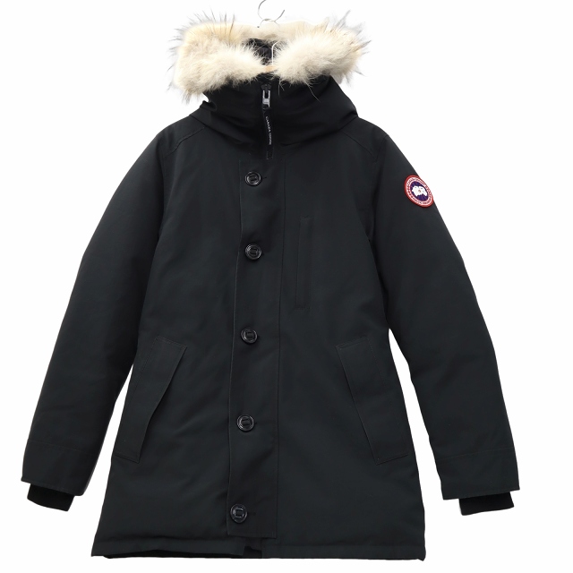 【中古】  ジャスパー パーカー ヘリテイジ ダウンジャケット S BLACK ブラック 3438JM メンズ