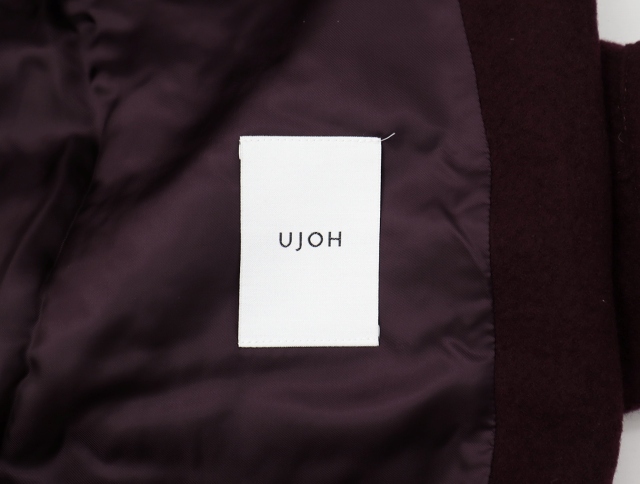 中古】Ujoh 4P ZIP Blouson ブルゾン ウール ジャケット 3 WINE RED