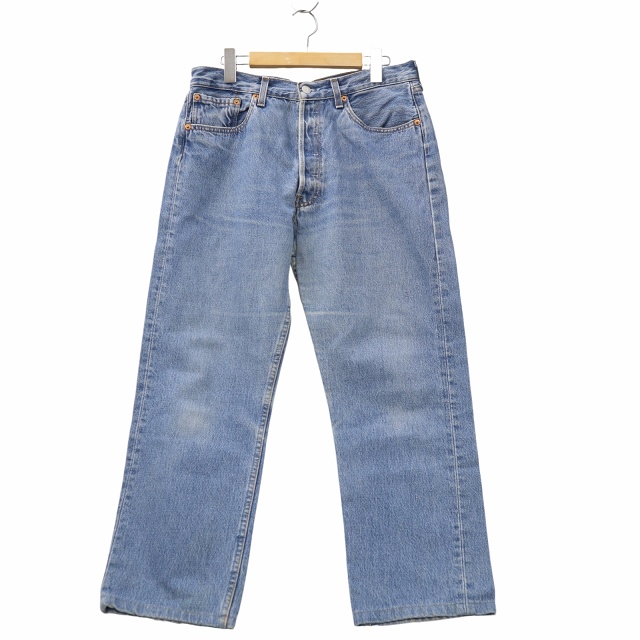 【中古】Levi's 90s ヴィンテージ 501 刻印275 ボタンフライ テーパード デニムパンツ  W33/L32 インディゴ メンズ