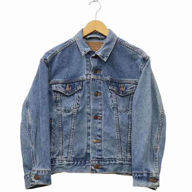 【中古】Levi's 90's ヴィンテージ USA製 フラップポケット ボタンアップ 3rd デニムジャケット M インディゴ メンズ