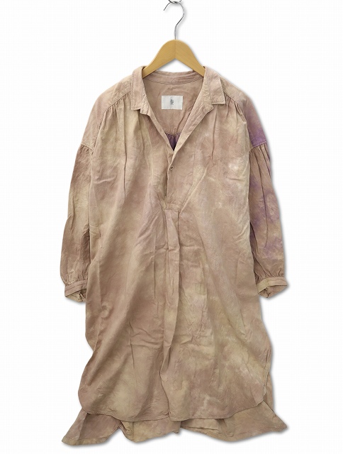 【中古】ガサ GASA 導かれた場所 注染 シャツ ワンピース M レディース