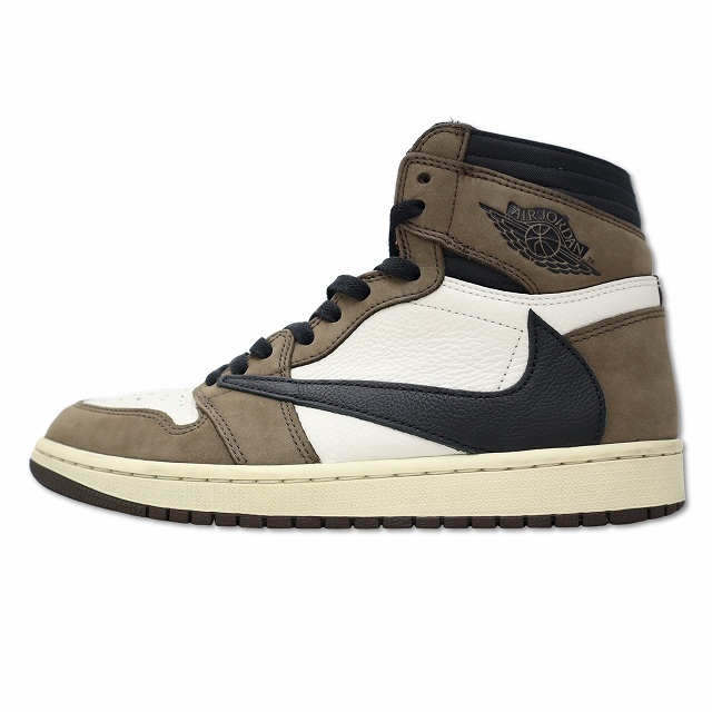 【中古】NIKE×Travis Scott CD4487-100 AIR JORDAN 1 HIGH OG TS SP エアジョーダン 1 ハイ OG SP スニーカー 27cm