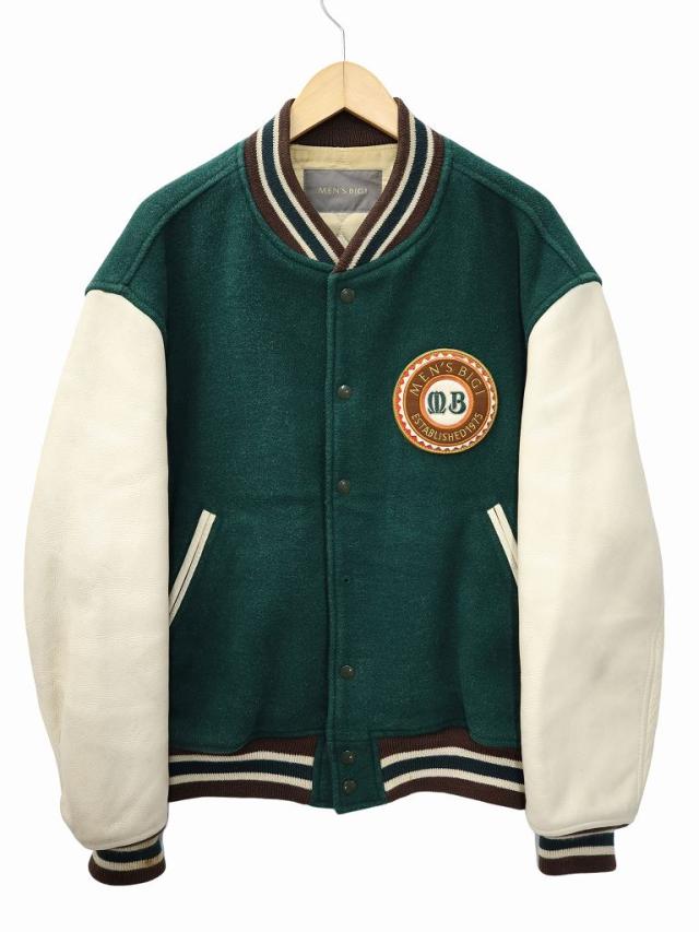 【中古】メンズビギ MEN'S BIGI 80’s ヴィンテージ ワッペン スタジャン 48(M) GREEN(グリーン) 秋冬 メンズ