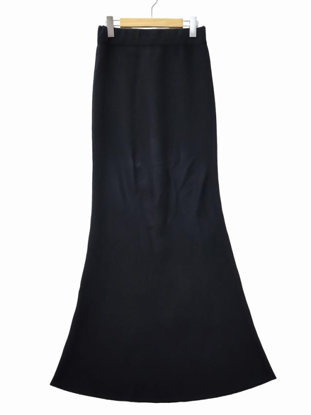 【中古】ミューズ ドゥーズィエム クラス MUSE de Deuxieme Classe wool cashmere スカート 38(M) BLACK(ブラック)