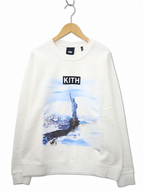 【中古】KITH NYC Ellis Mountain Crewneck エリス マウンテン クルーネック スウェット トレーナー XL