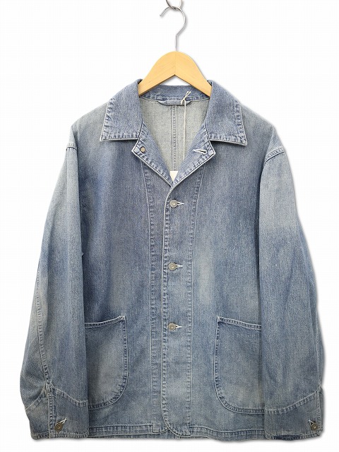 【中古】未使用品 ULTERIOR アルテリア 25AW FADED LIGHT DENIM COVERALL フェイデッド ライト デニム カバーオール 3