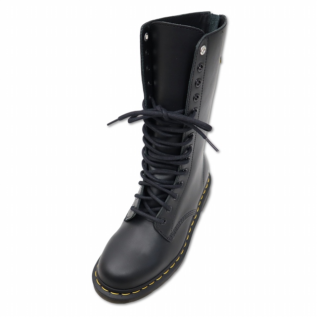 【中古】未使用品 Y's×Dr.Martens ワイズ×ドクターマーチン 1914 レザー 14ホール レースアップ ロング ブーツ 7