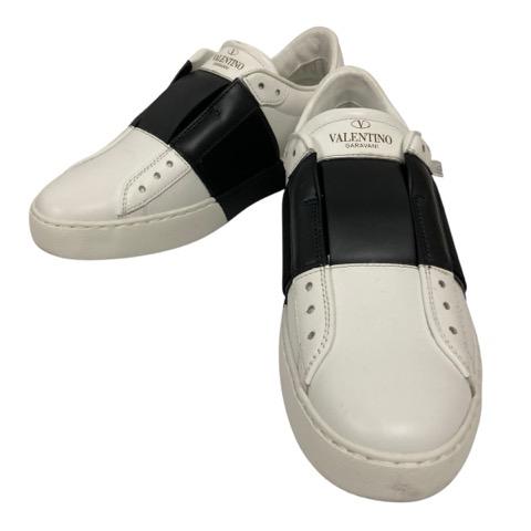 【中古】ヴァレンティノ ガラヴァーニ VALENTINO GARAVANI スニーカー ローカット EM1A41W2 22.5cm 白 ホワイト レディース