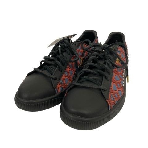 【中古】未使用品 プーマ PUMA ×DAPPER DAN スニーカー 総柄 388171-01 28 赤 レッド 青 ブルー 黒 ブラック メンズ