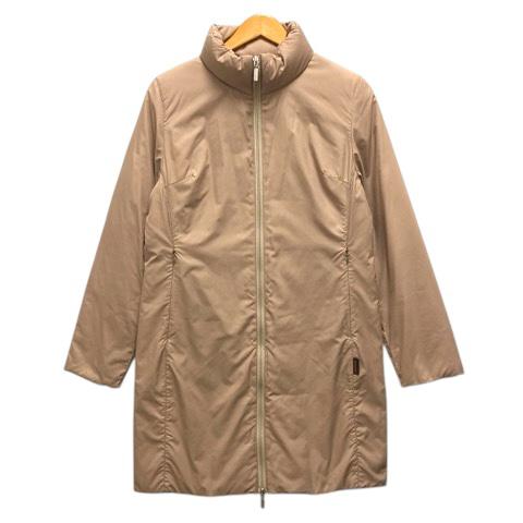【中古】モンクレール MONCLER ダウンジャケット ブルゾン アウター ナイロン 長袖 1 ベージュ レディース