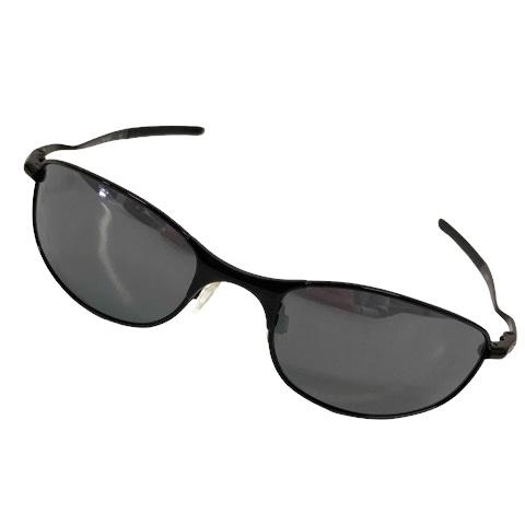 【中古】オークリー OAKLEY OO4040-01 サングラス タイロープ アイウェア ブルーレンズ 黒 ブラック メンズ
