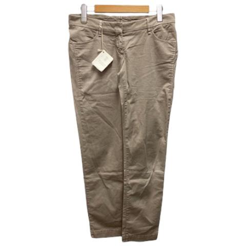 【中古】ブルネロクチネリ BRUNELLO CUCINELLI パンツ スキニー イタリア製 ポリウレタン混 無地 4 ベージュ レディース