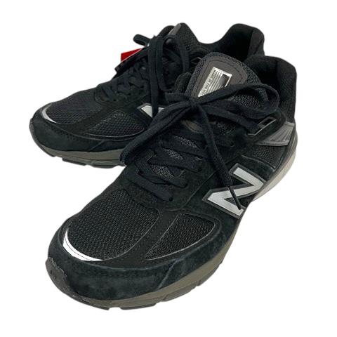 【中古】未使用品 ニューバランス NEW BALANCE M990BK5 スニーカー ローカット アメリカ製 タグ付き 27cm 黒 メンズ