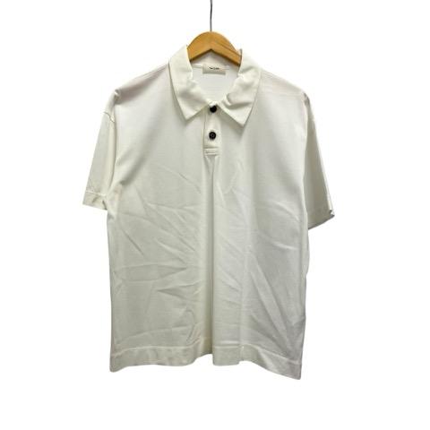 【中古】ザ・クラシック The CLASIK ポロシャツ 半袖 無地 コットン 22SS-CKCS-029 40 オフホワイト メンズ