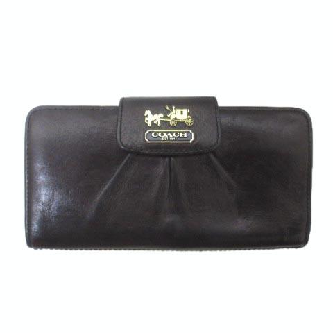 【中古】コーチ COACH 長財布 ブラウン 茶 二つ折り 小銭入れあり X レディースの通販はau PAY マーケット - ブランド古着の ...