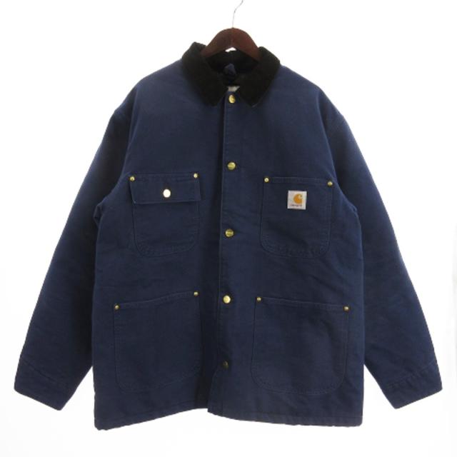 【中古】カーハート carhartt OG CHORE COAT チョア コート カバーオール ジャケット 裏キルティング ネイビー XL