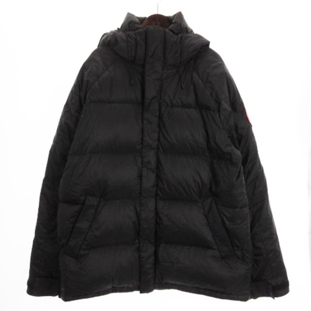 【中古】カナダグース   APPROACH JACKET アプローチ ダウン ジャケット プリント 2078M 黒 ブラック XL