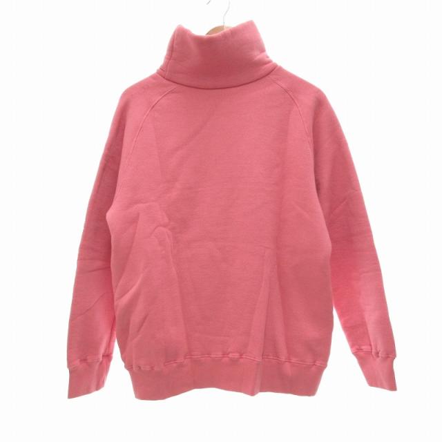 【中古】未使用品 フィンガリン PHINGERIN タグ付き タートルネックスウェット 裏起毛 M スモークピンク PD-172-CS-031 メンズ
