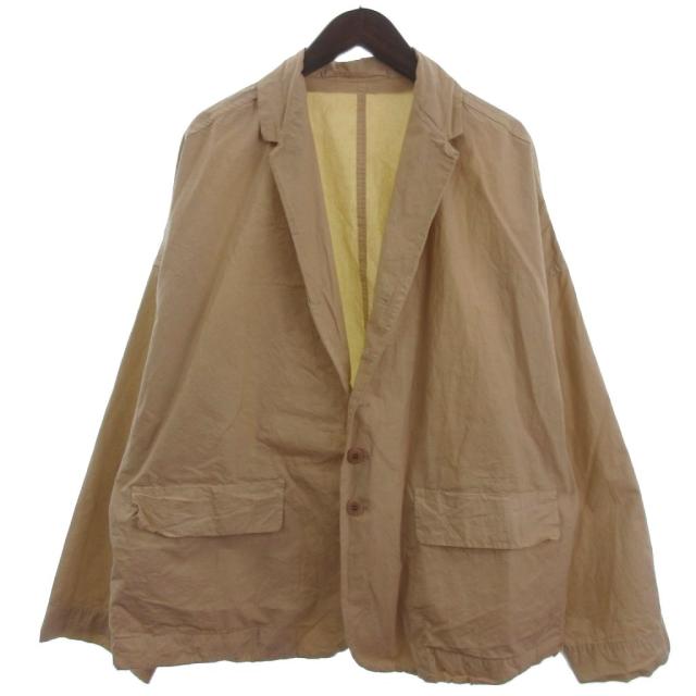 【中古】アルバム ディ ファミリア album di famiglia 24SS ジャケット コットン ベージュ L メンズ