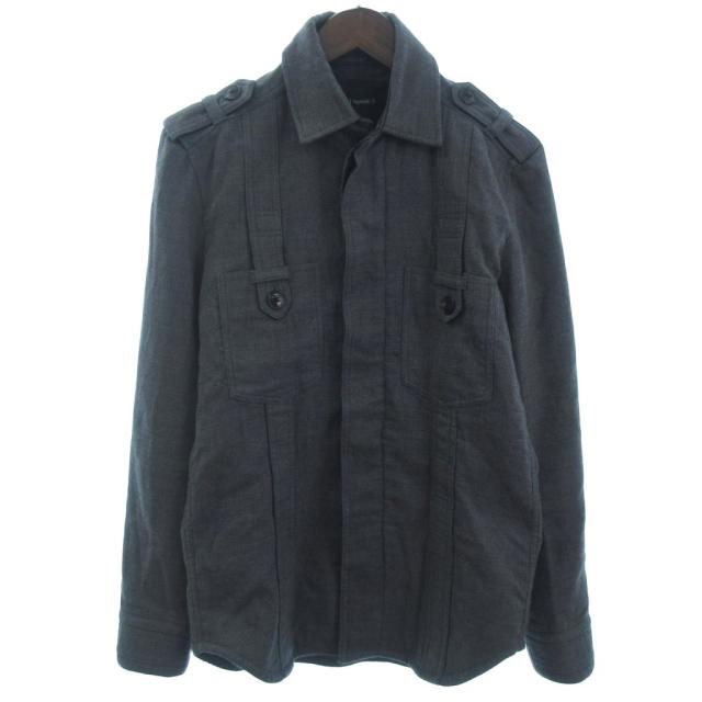 【中古】ウノピュウノウグァーレトレ 1PIU1UGUALE3 ステンカラージャケット ジップアップ MRB008 グレー ?W メンズ