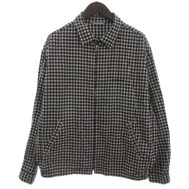 【中古】Dobby Gingaham Check  Jacket ドビー ギンガムチェック ジャケット ブラック M
