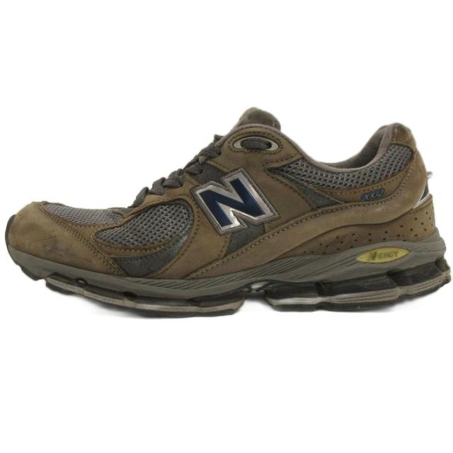 【中古】ニューバランス NEW BALANCE スニーカー MR2002CU USA製 カーキ系 US8.5 26.5cm メンズ