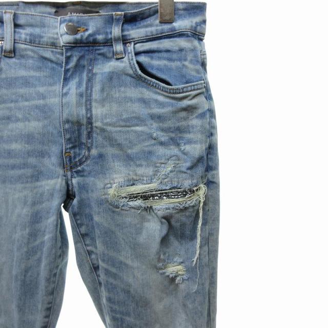 中古】アミリ AMIRI バンダナ ダメージ スキニーデニム ジーンズ 蛇腹